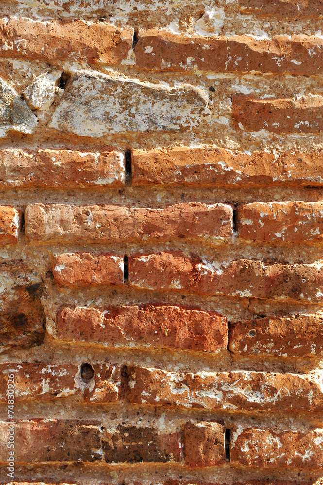 Muro de ladrillo viejo, textura, fondo Stock Photo | Adobe Stock