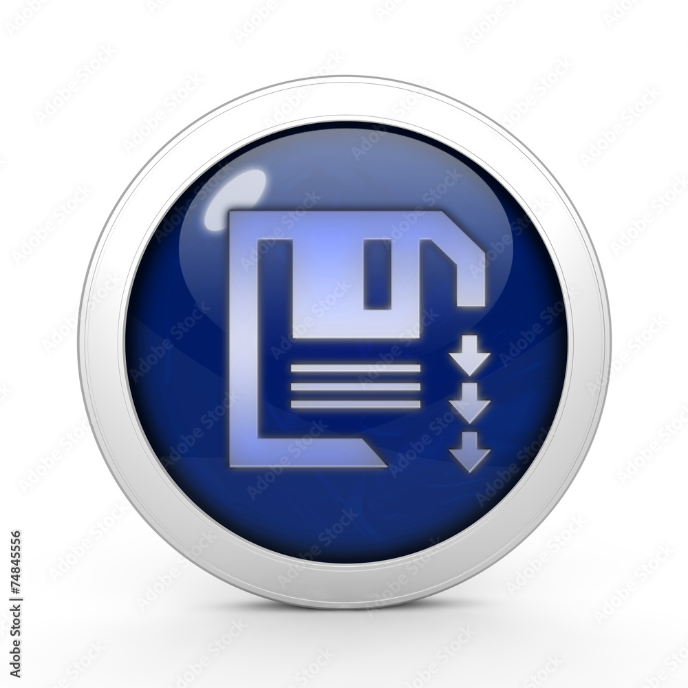 Save circular icon on white background Stock Illustration | Adobe Stock