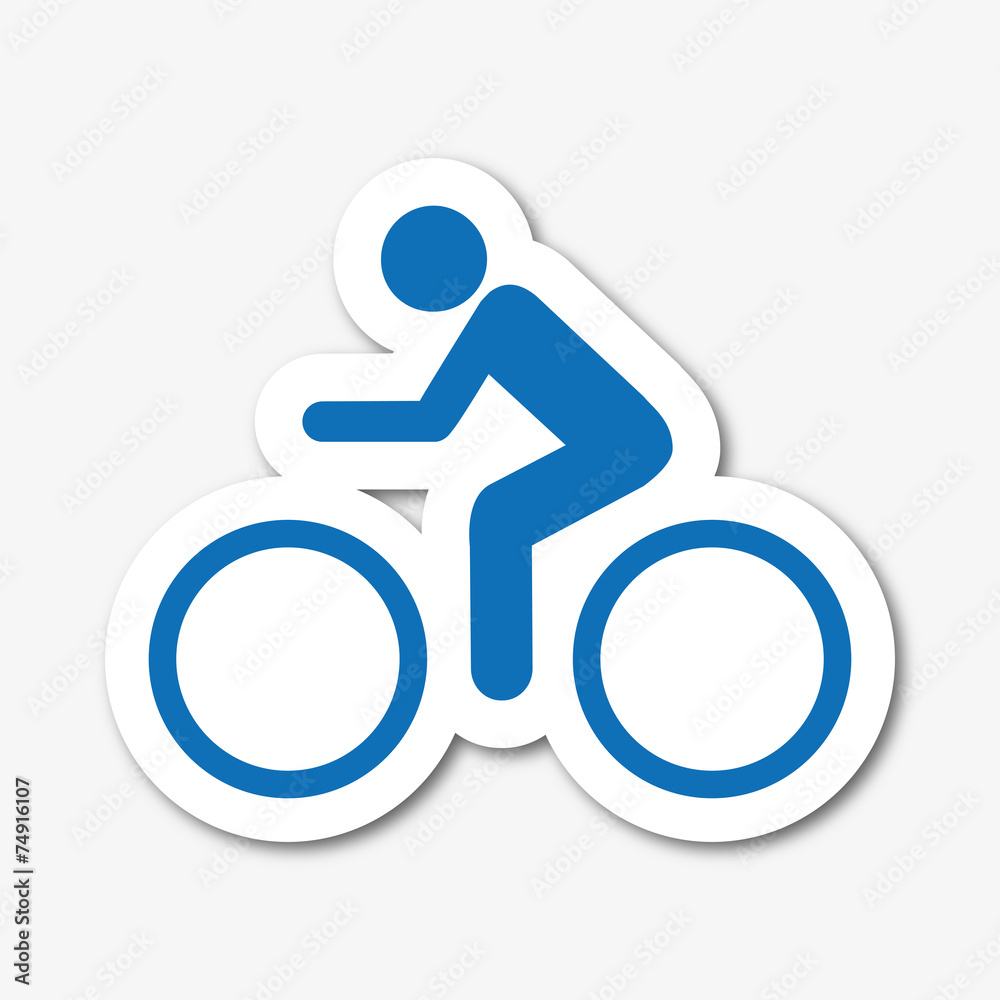 Logo piste cyclable. Stock Vector | Adobe Stock