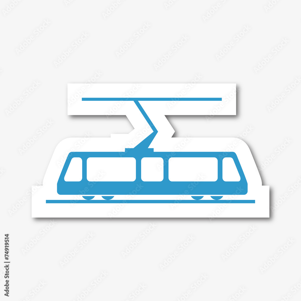 Logo tramway. Tram. Stock Vector | Adobe Stock