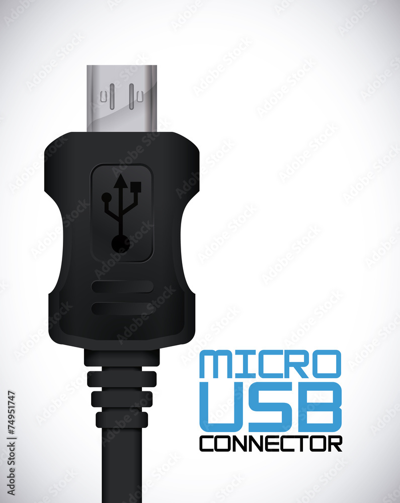 usb connection design vector illustration eps10 graphic Stock Vector ...