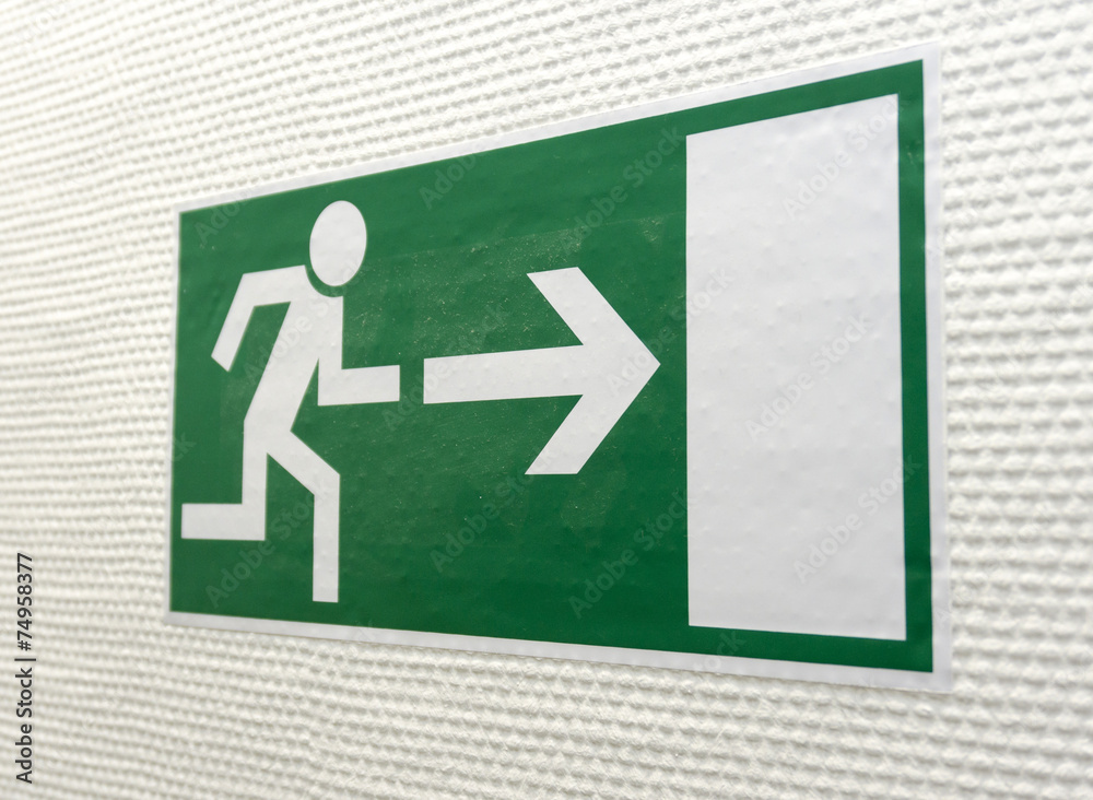 Piktogramm Fluchtweg 08459 Stock Photo | Adobe Stock