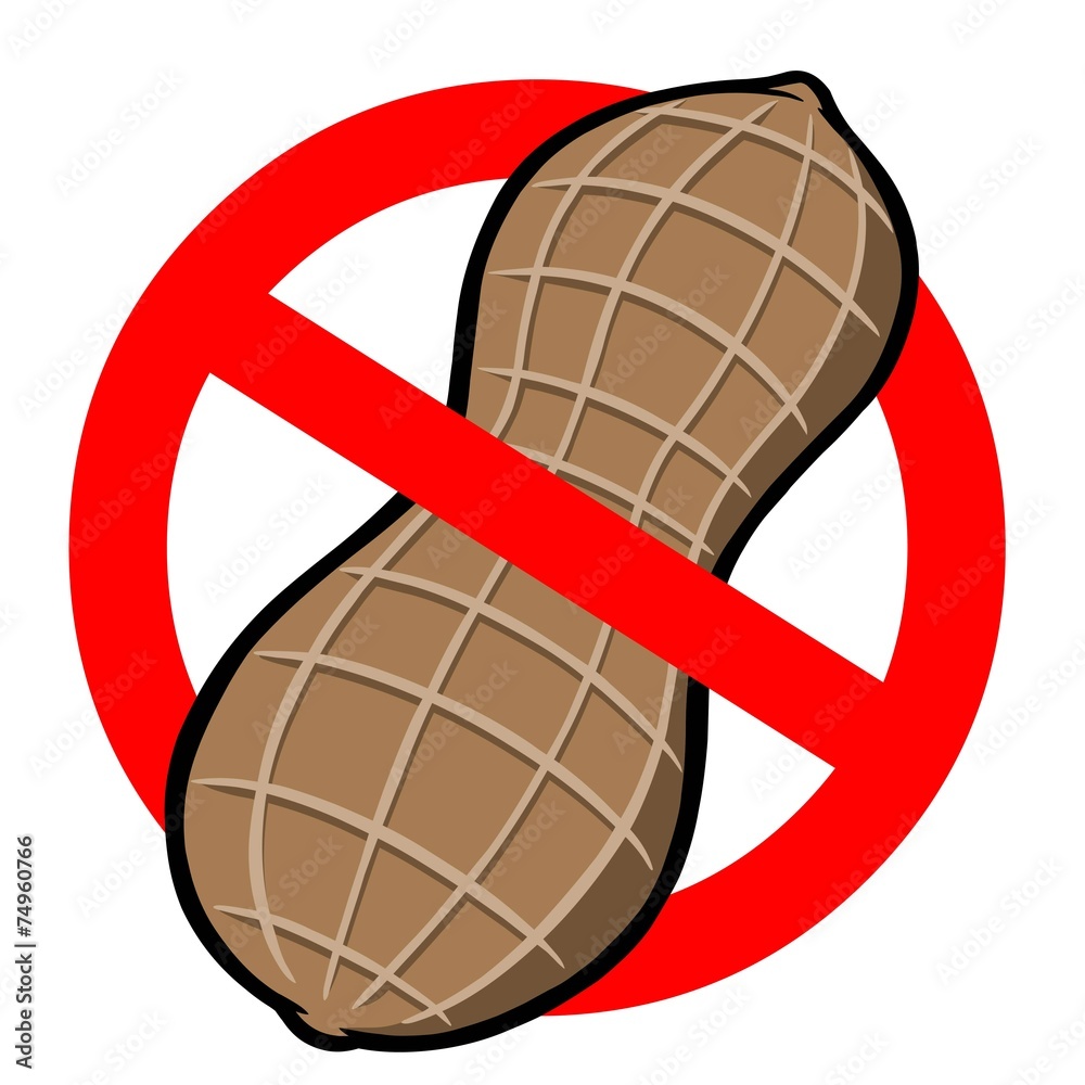 No Peanuts Stock Vector | Adobe Stock