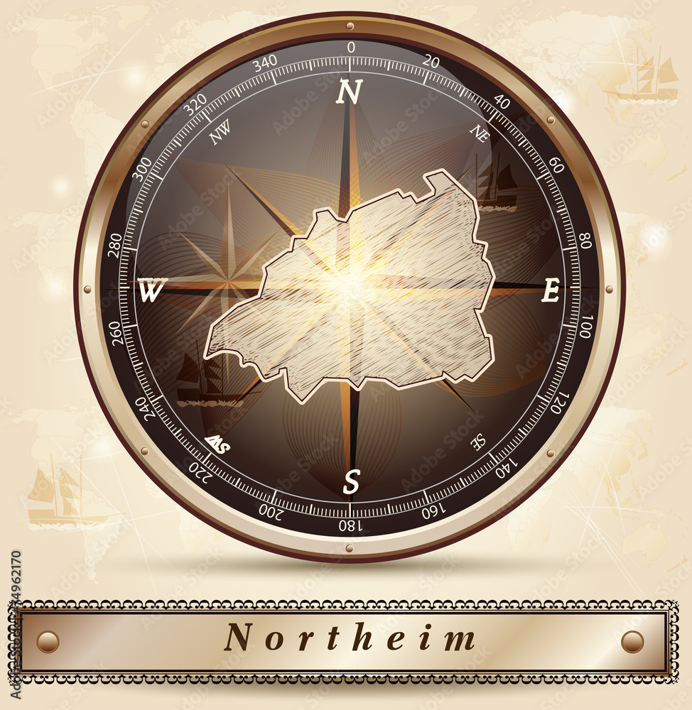 Karte von Northeim Stock Vector | Adobe Stock