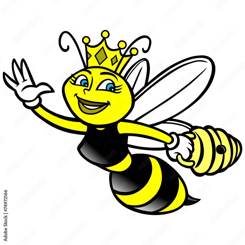 Queen Bee Stock Vector Adobe Stock