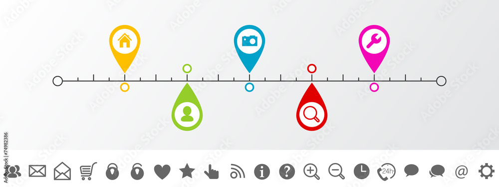 Timeline #4 Stock Vector | Adobe Stock