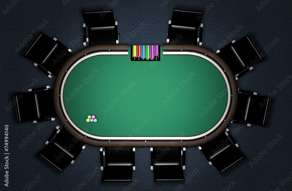 Realistic Poker Table Stock Illustration | Adobe Stock