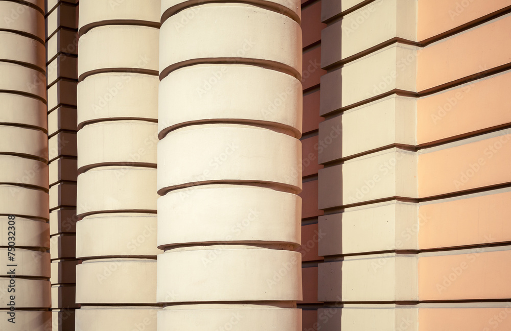Columns and walls, architecture background Stock Photo | Adobe Stock