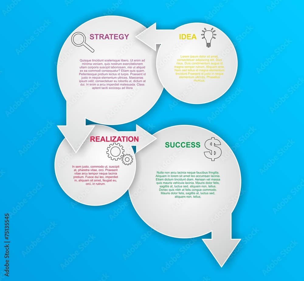 infographic banner, Manufacturing process Stock Illustration | Adobe Stock