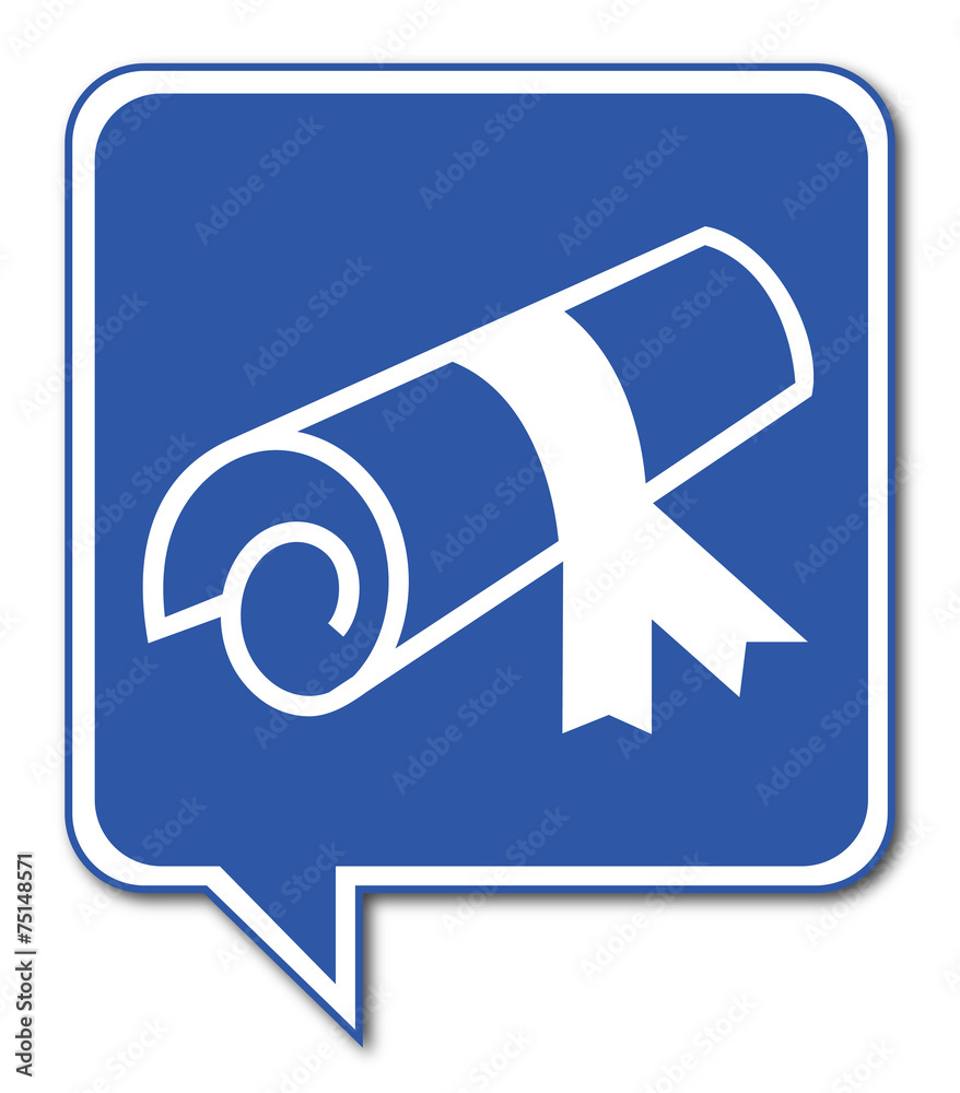 Logo diplôme. Stock Vector | Adobe Stock