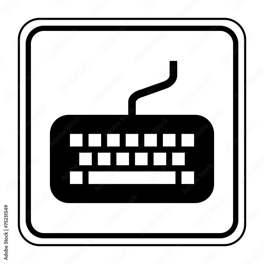 Logo clavier ordinateur. Stock-Vektorgrafik | Adobe Stock