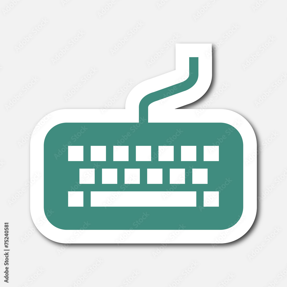 Logo clavier ordinateur. Stock Vector | Adobe Stock