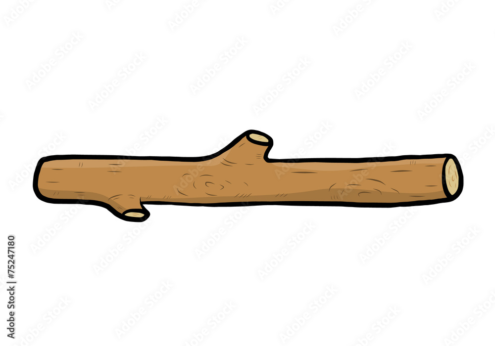 small wooden log Stock Vector | Adobe Stock