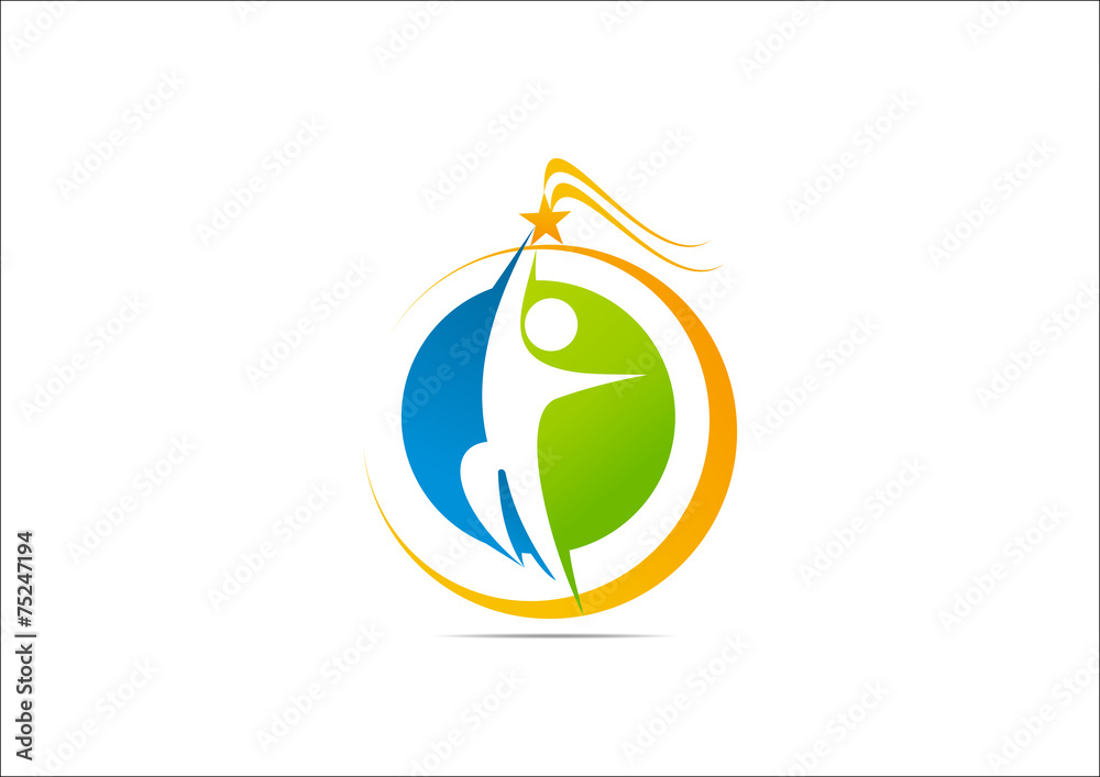Sucses Icon Business Logo Symbol Spirit brand Circle abstract.z Stock ...