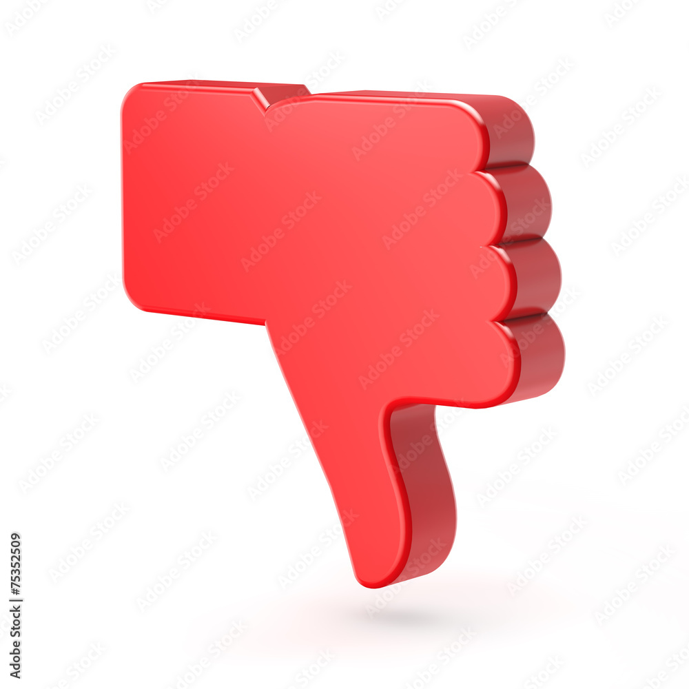 3d unlike symbol Stock Illustration | Adobe Stock