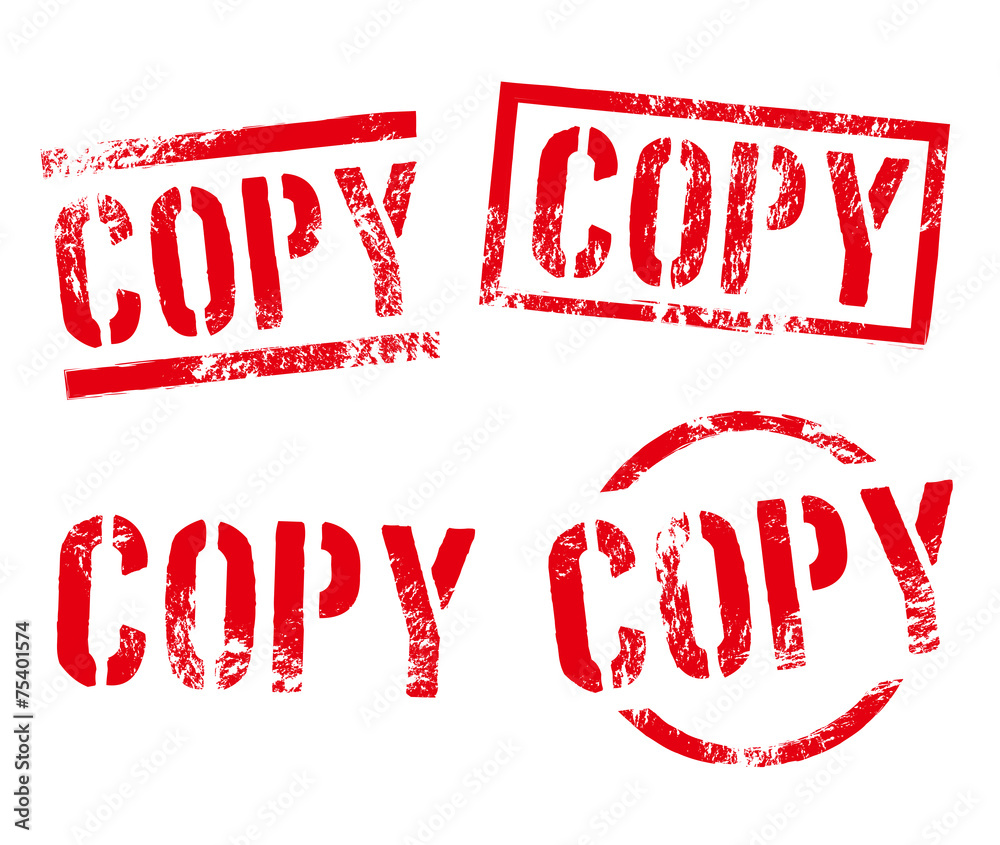 Copy Stamp Set Stock Vector | Adobe Stock