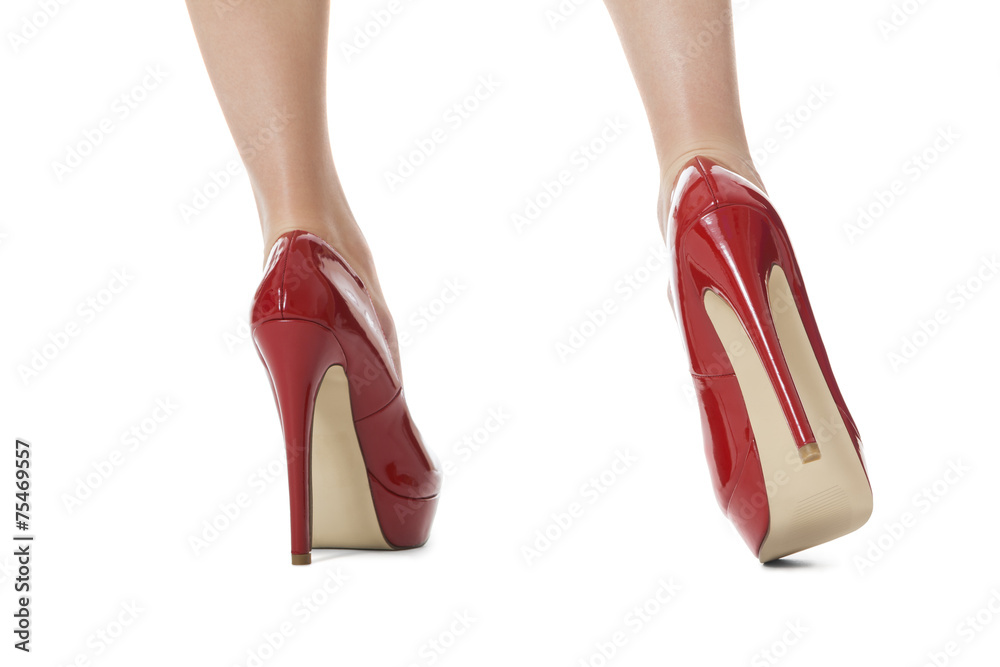 Sexy Woman Legs Wearing High Heel Shoes Stock Photo | Adobe Stock