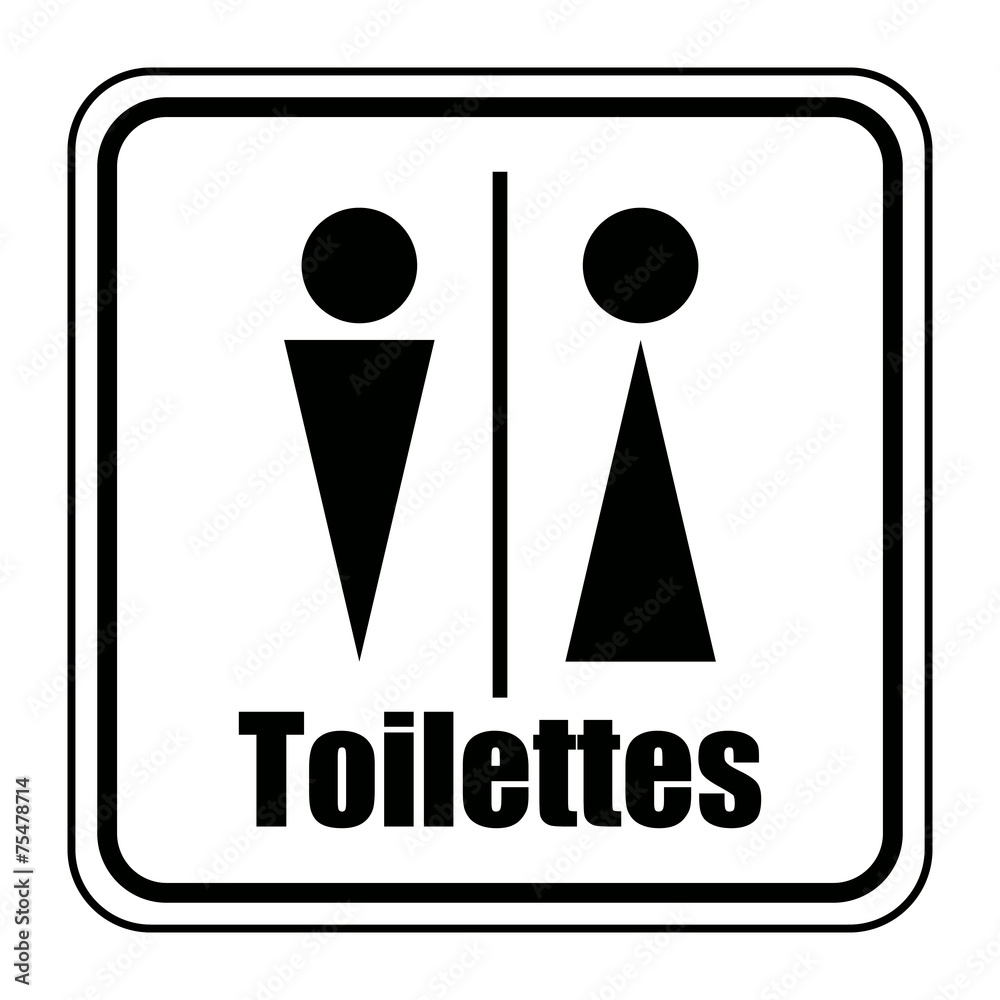 Logo toilettes. Stock Vector | Adobe Stock