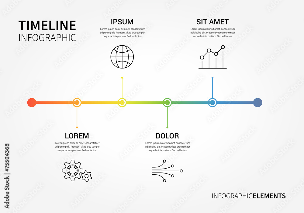 Vector timeline infographic with unfocused background and report Stock ... Vector timeline infographic with unfocused background and report Stock ...