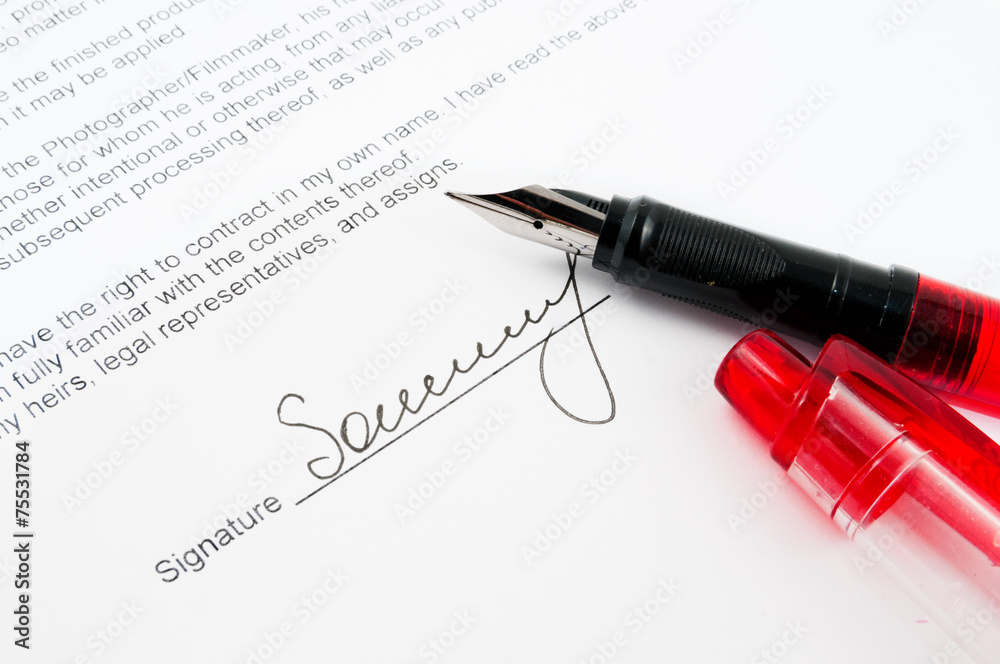 The signature concept. Stock Photo | Adobe Stock