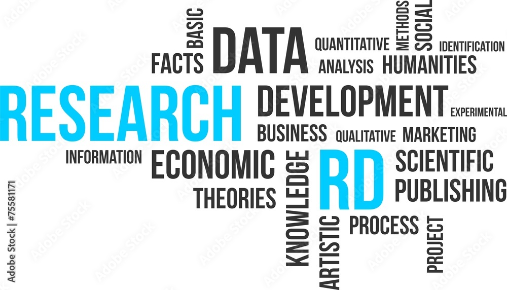 word cloud - research Stock Vector | Adobe Stock