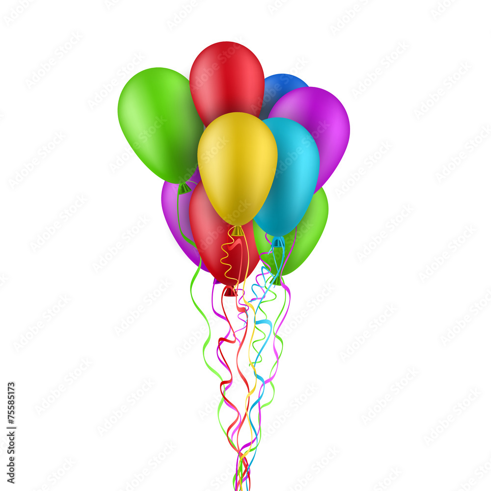 Vector illustration of balloon arch Stock Vector | Adobe Stock
