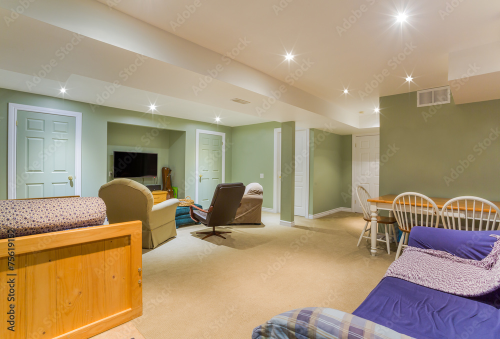 Basement Interior design Stock Photo | Adobe Stock