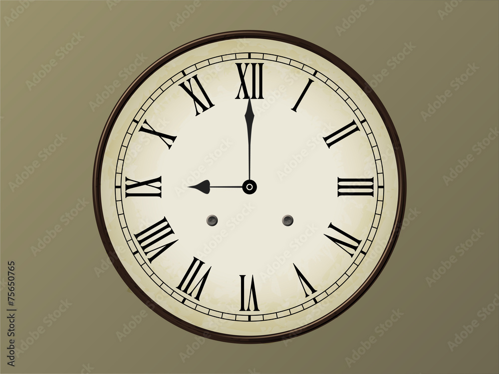 Vecteur Stock Horloge 9h | Adobe Stock