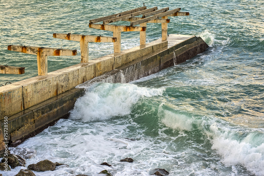 old pier Stock Photo | Adobe Stock