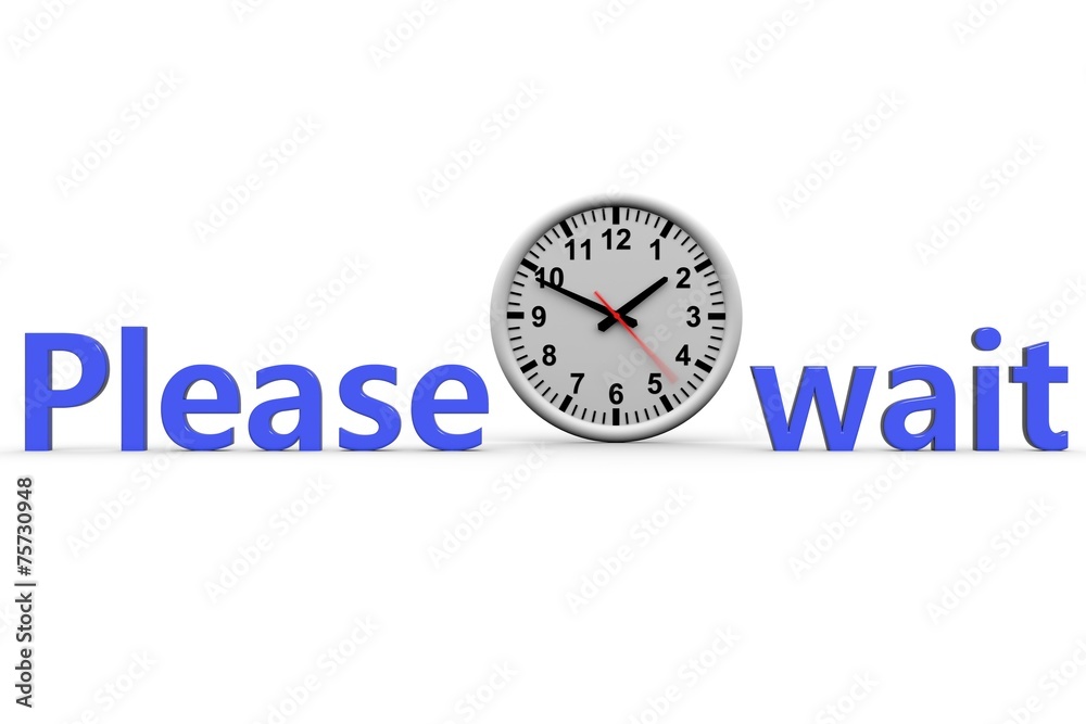 please wait Stock Illustration | Adobe Stock