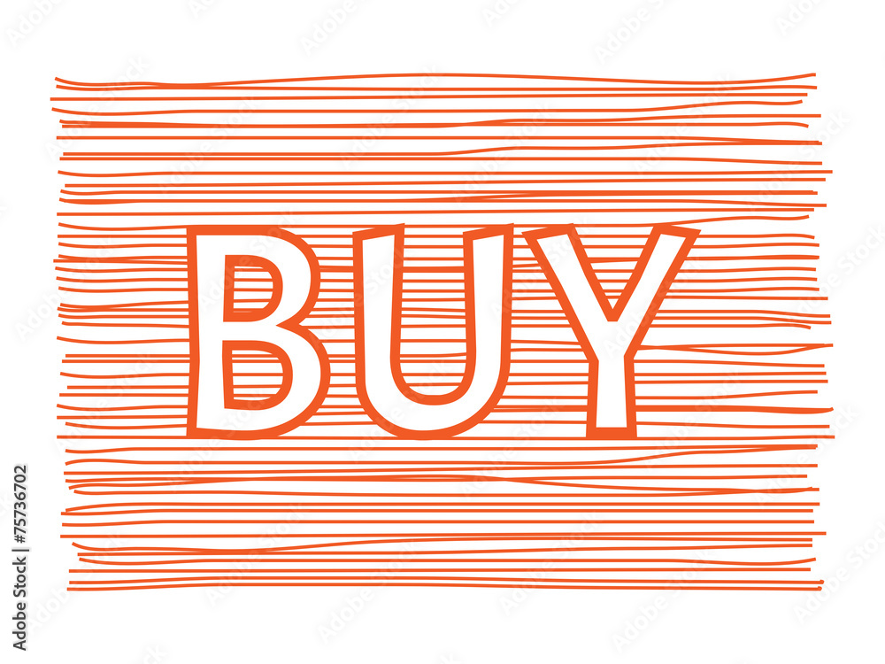 Buy word on scribble line background Stock Vector | Adobe Stock