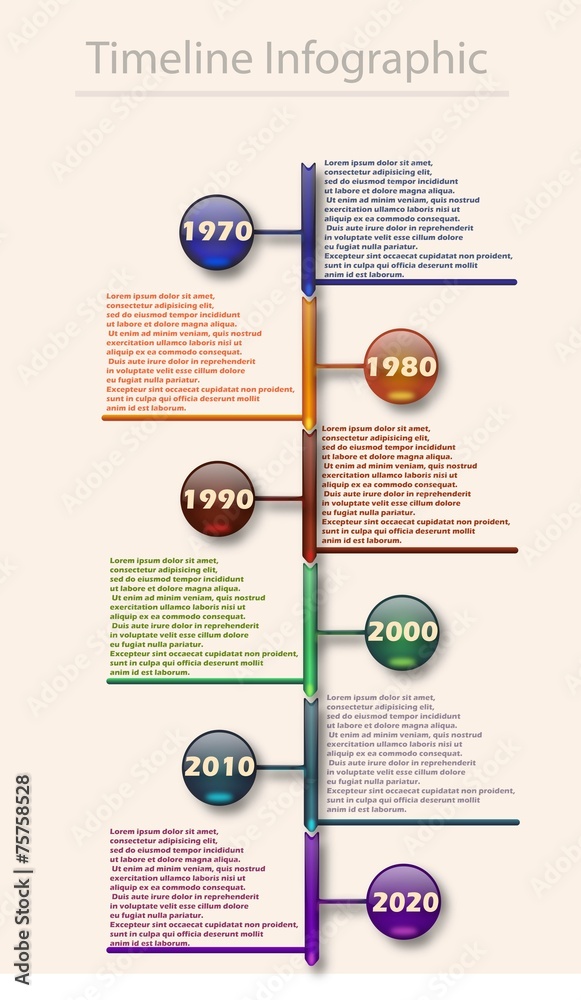 Vector timeline infographic Stock Vector | Adobe Stock