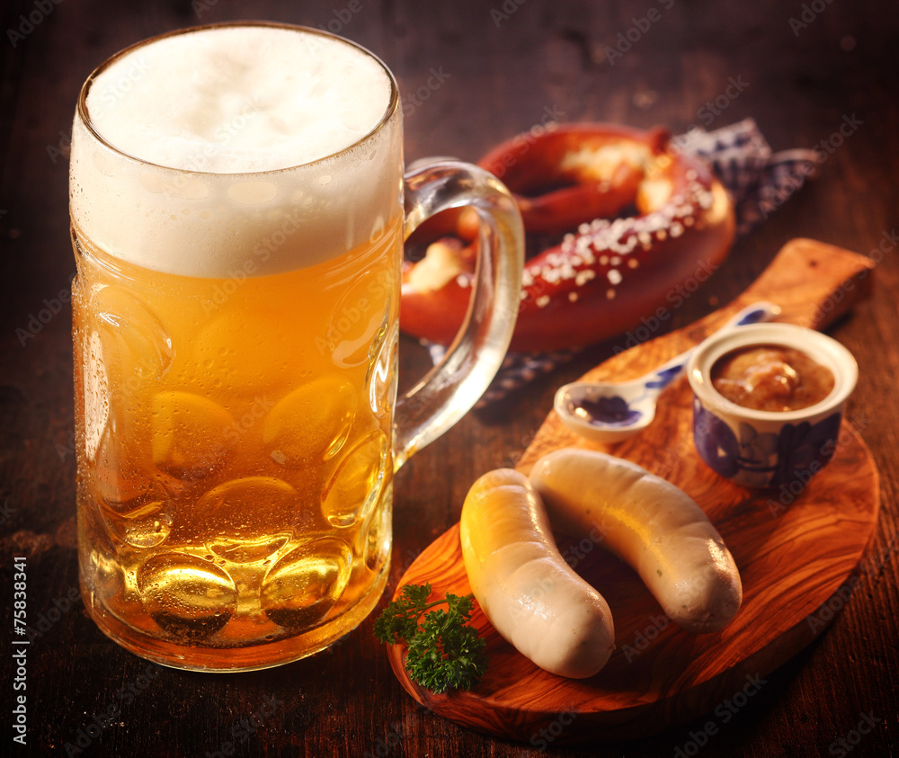 German Sausage And Beer