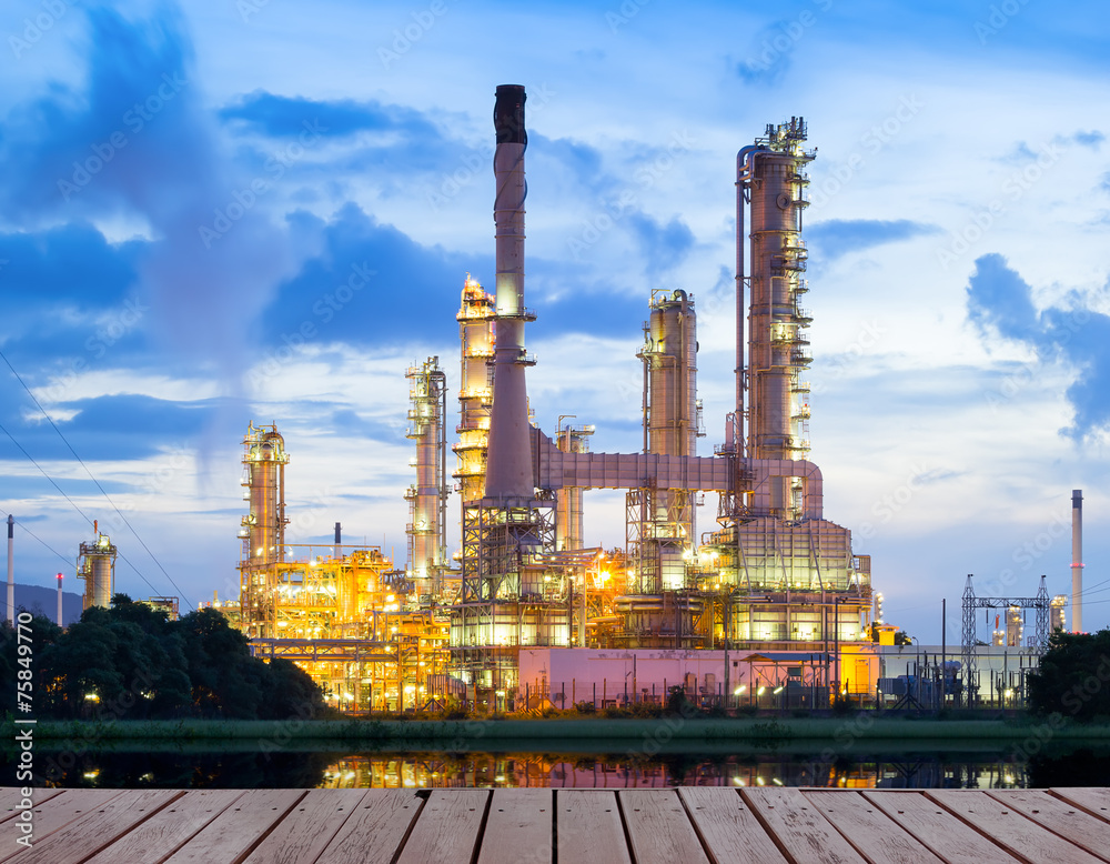 Oil gas refinery plant. May called petroleum, production or ...