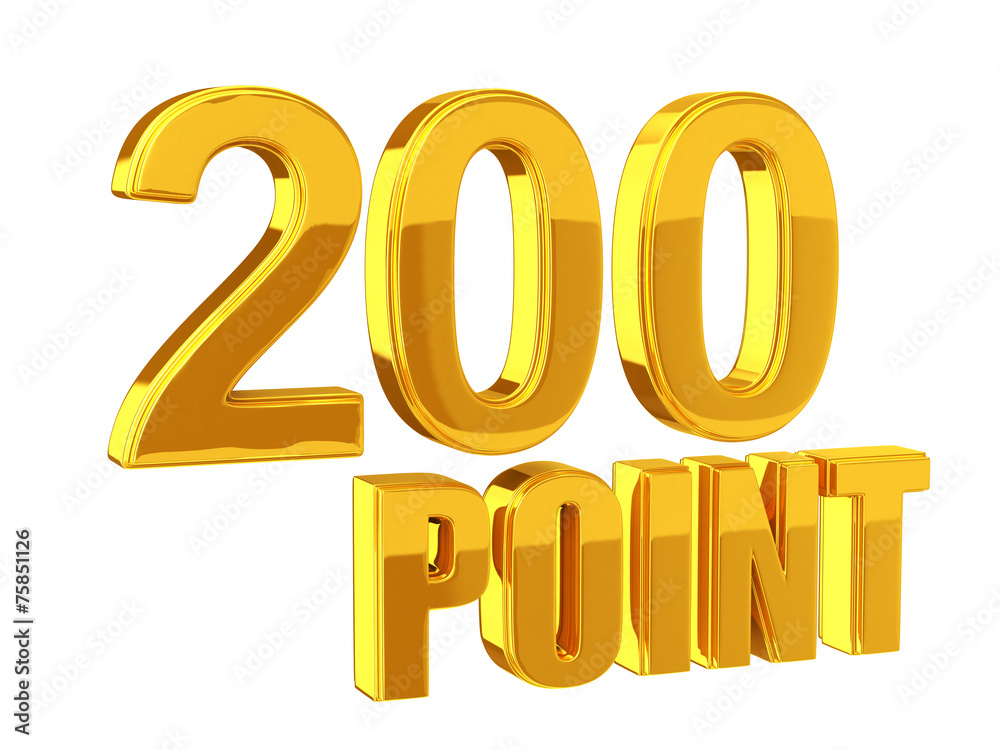 200 Points Stock イラスト | Adobe Stock