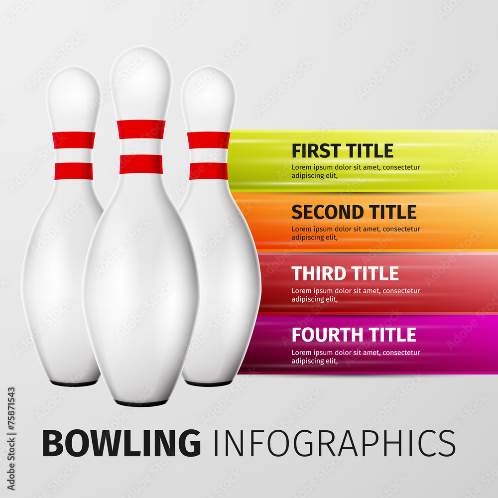 bowling infographics Stock Vector | Adobe Stock