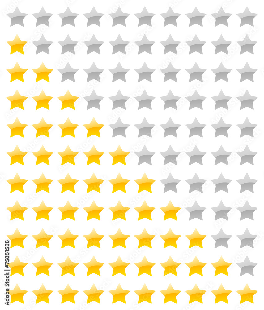vector rating stars Stock Vector | Adobe Stock