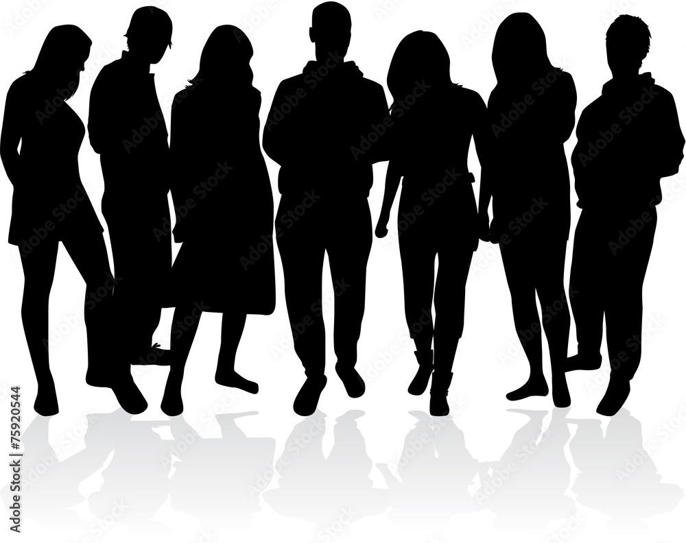 Group of people Stock-Vektorgrafik | Adobe Stock