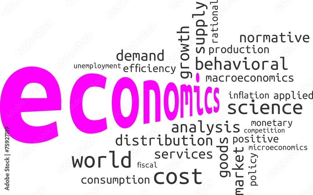 word cloud - economics Stock Vector | Adobe Stock