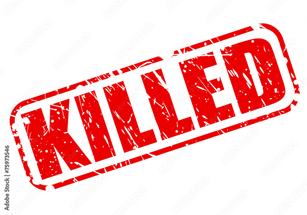 Killed red stamp text Stock Vector | Adobe Stock