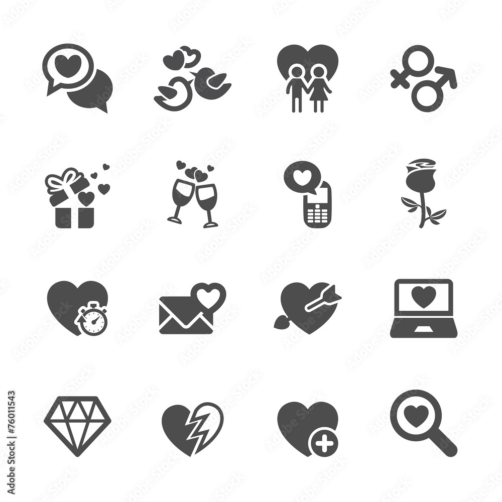 love and valentine icon set 5, vector eps10 Stock Vector | Adobe Stock