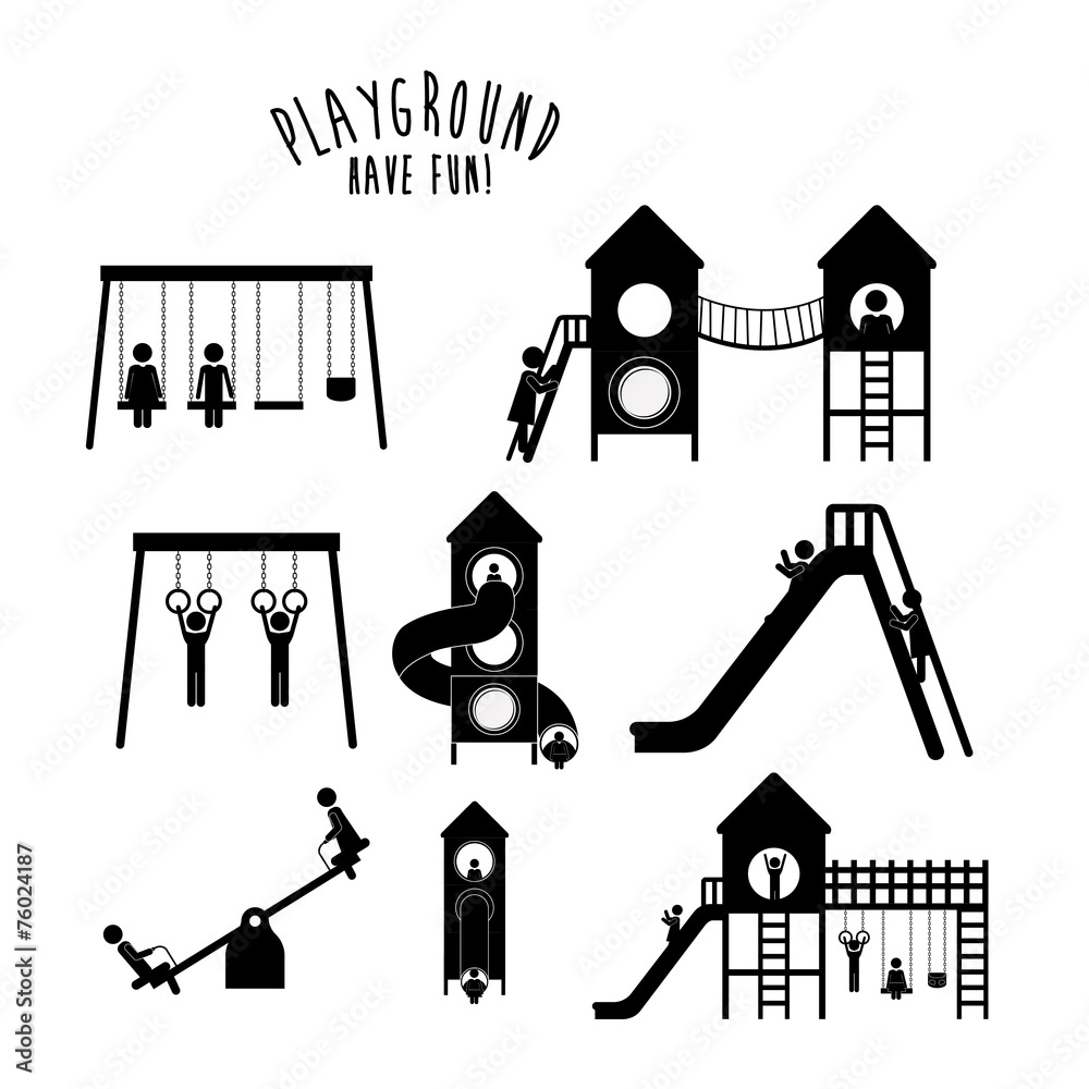 Playground design, vector illustration. Stock Vector | Adobe Stock