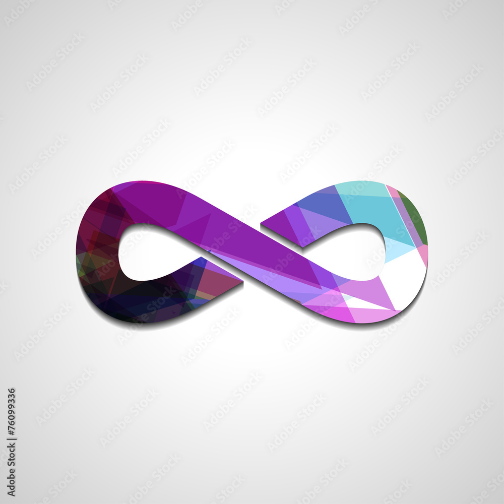 Abstract Infinity symbol Stock Vector | Adobe Stock