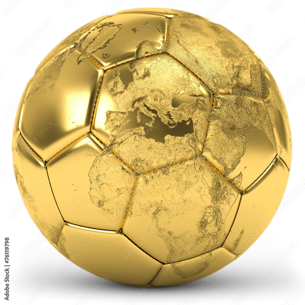 goldener Fussball Globus Stock-Illustration | Adobe Stock