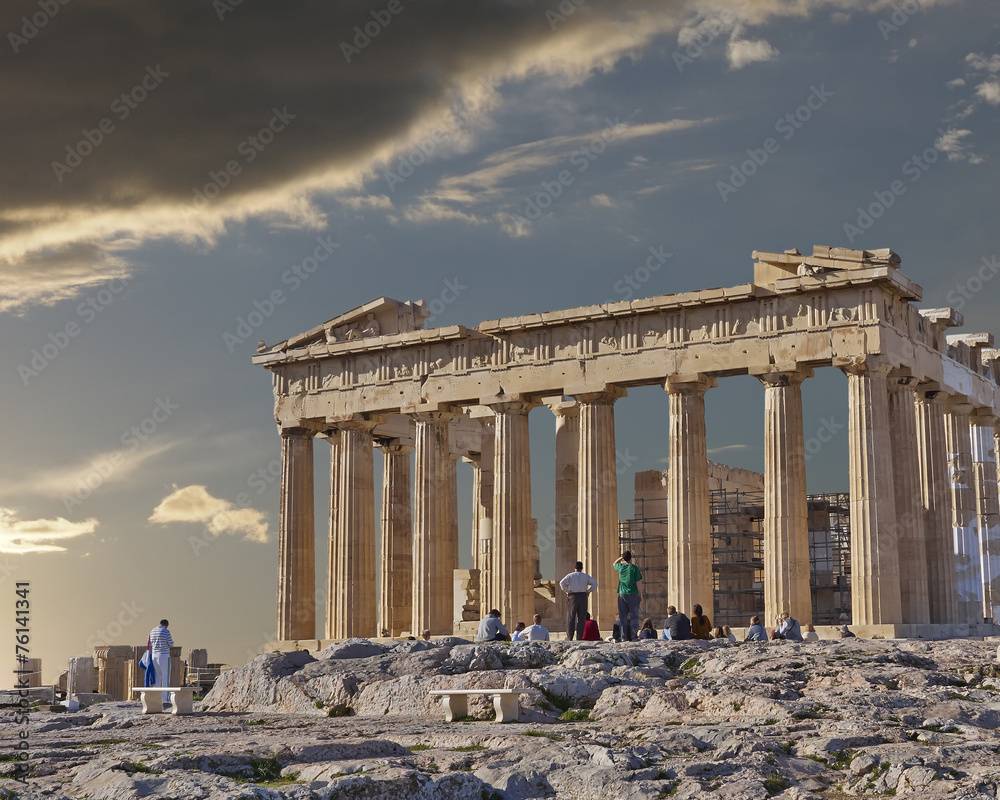 Acropolis of Athens Greece, Parthenon ancient temple Stock Photo ...