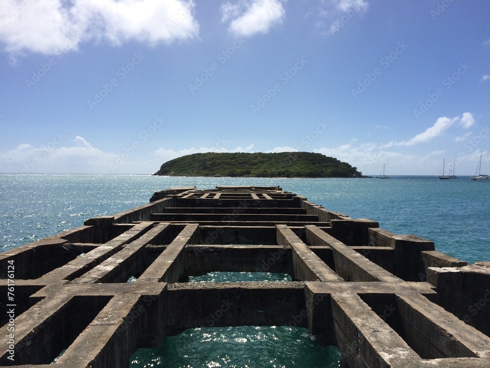 Vieques pier Stock Photo | Adobe Stock