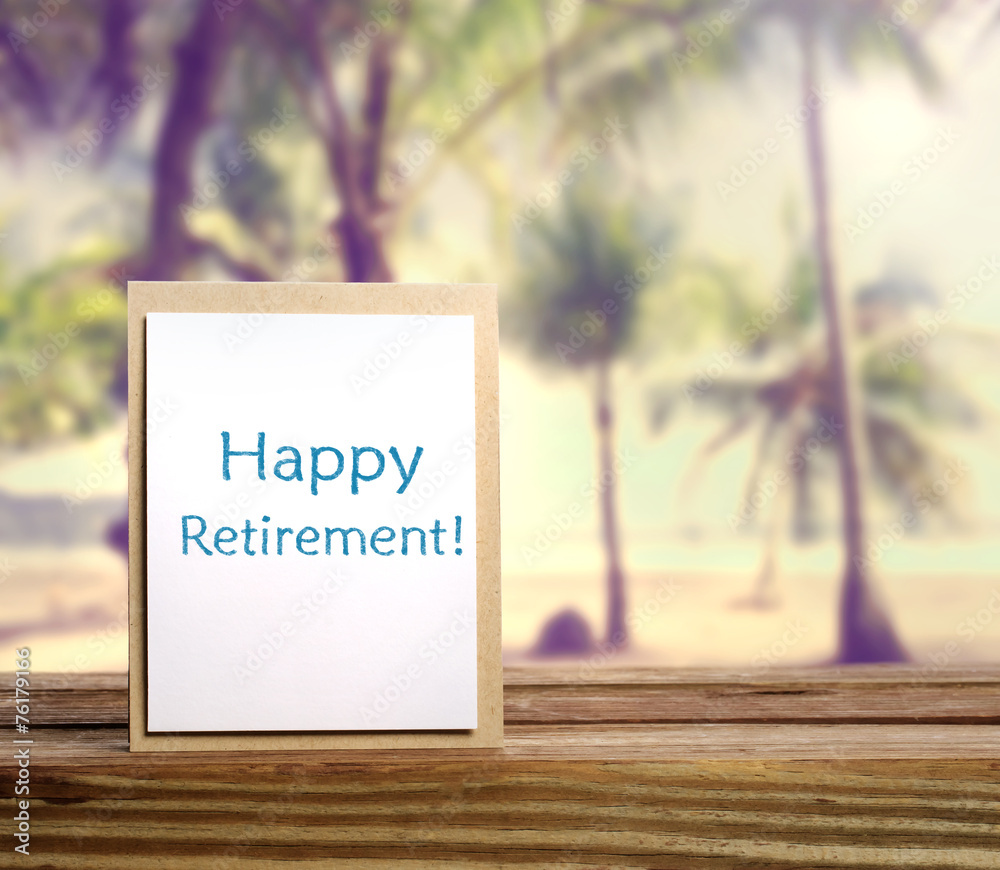 Happy Retirement Card Stock Photo | Adobe Stock