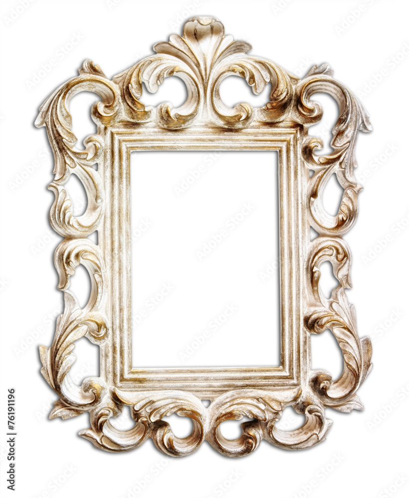antique victorian style frame. isolated on white Stock Photo | Adobe Stock