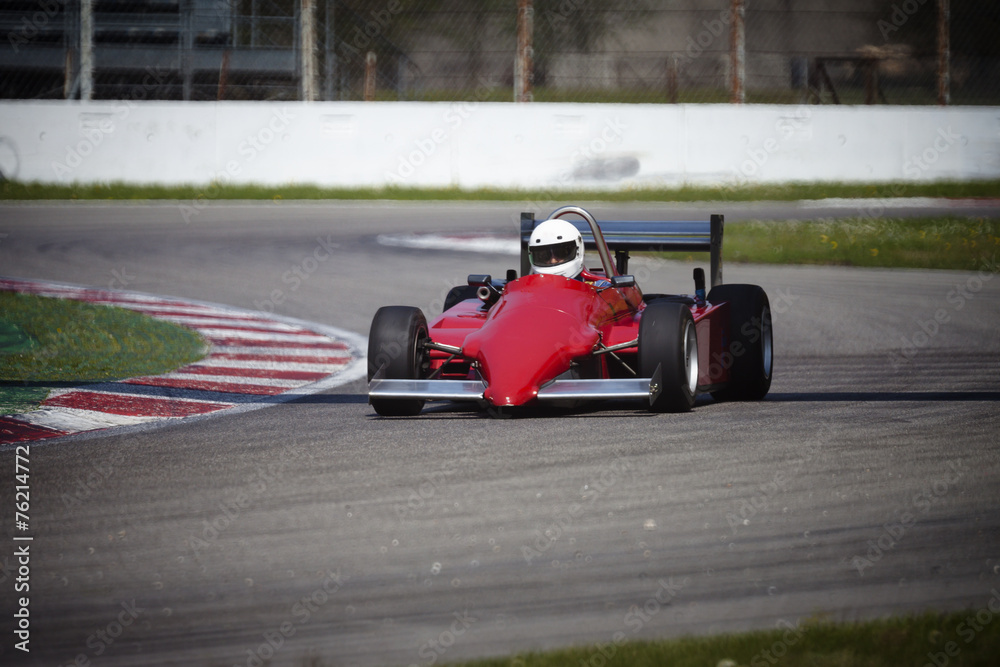 Red racing car Stock-Foto | Adobe Stock