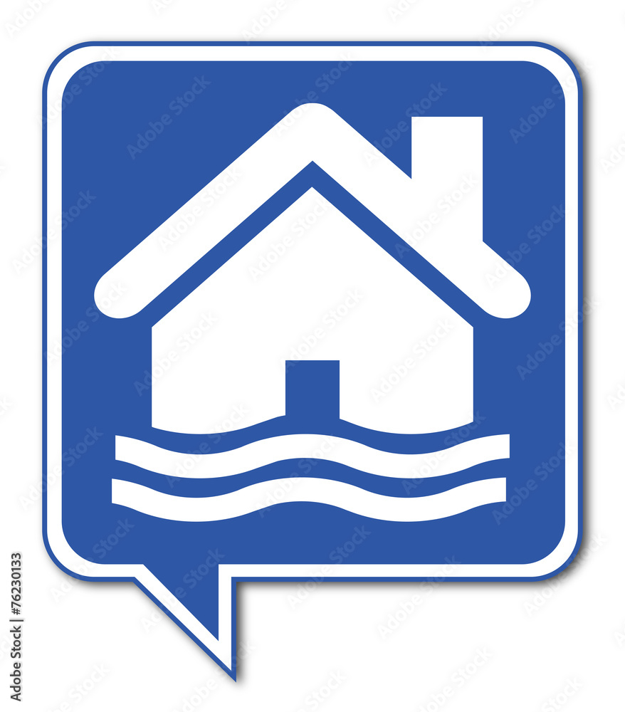 Logo inondation. Stock Vector | Adobe Stock